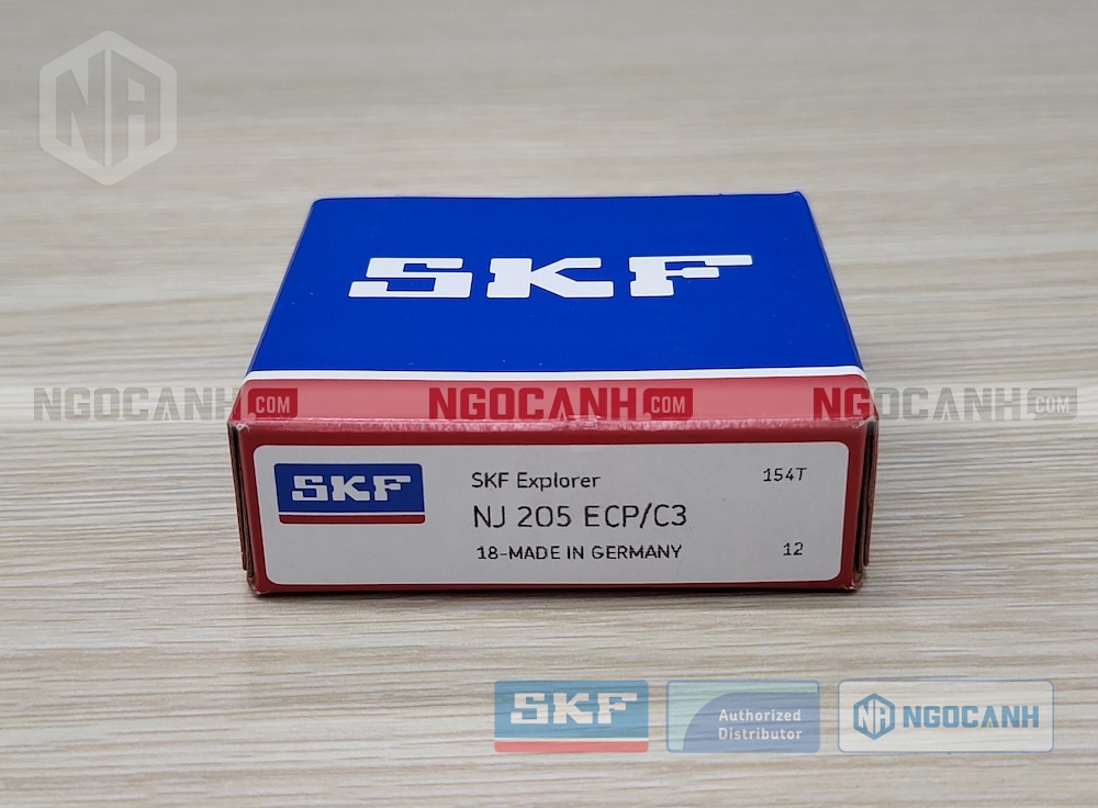 Vòng bi SKF NJ 205 ECP/C3 chính hãng, Đại lý ủy quyền SKF