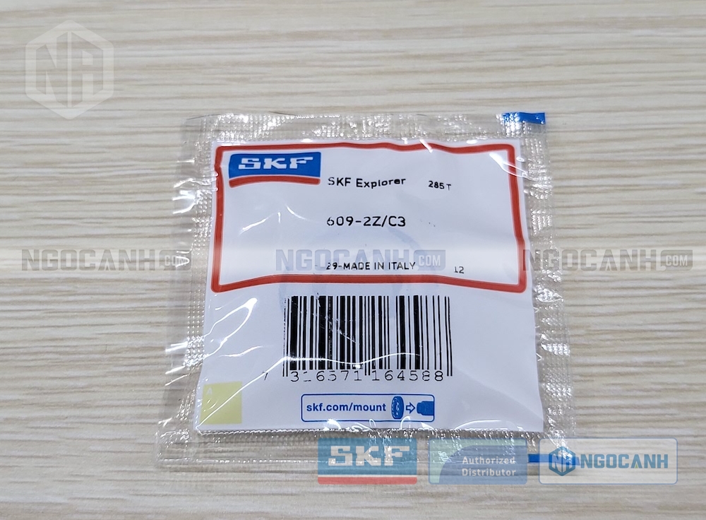 Vòng bi SKF 609-2Z/C3 chính hãng, Đại lý ủy quyền SKF
