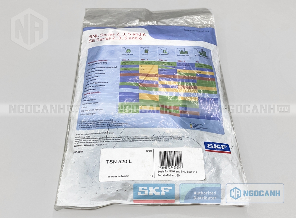 Phớt TSN 520 L Phớt cho gối 2 nửa - Đại lý SKF