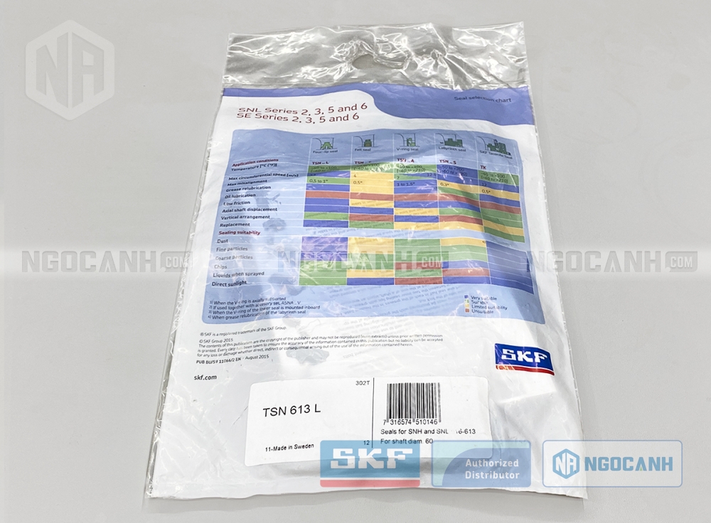 Phớt TSN 613 L chính hãng SKF - Phớt cho gối 2 nửa