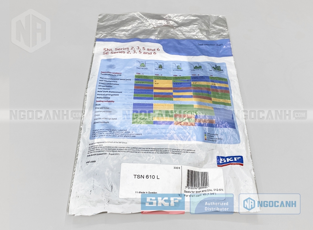 Phớt TSN 610 L chính hãng SKF - Phớt cho gối 2 nửa