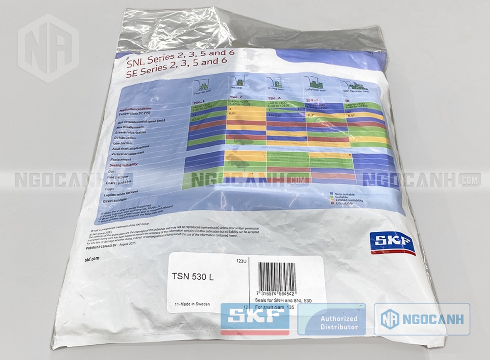 Phớt TSN 530 L chính hãng SKF - Phớt cho gối 2 nửa