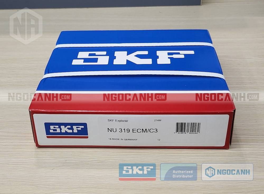 Vòng bi SKF NU 319 ECM/C3 chính hãng, Đại lý ủy quyền vòng bi SKF