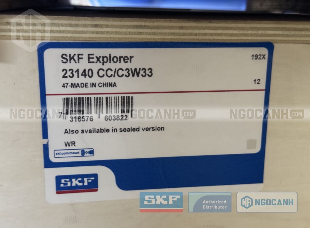 Vòng bi SKF 23140 CC/C3W33 - Đại lý ủy quyền vòng bi SKF chính hãng