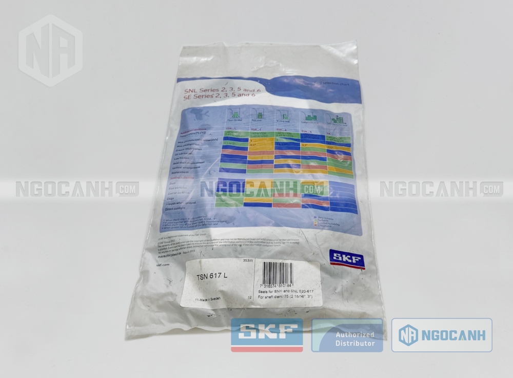 Phớt TSN 617 L chính hãng SKF - Phớt cho gối 2 nửa