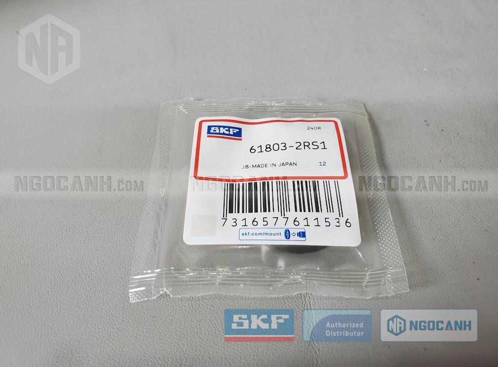Vòng bi SKF 61803-2RS1 chính hãng (Vòng bi bạc đạn 6803)