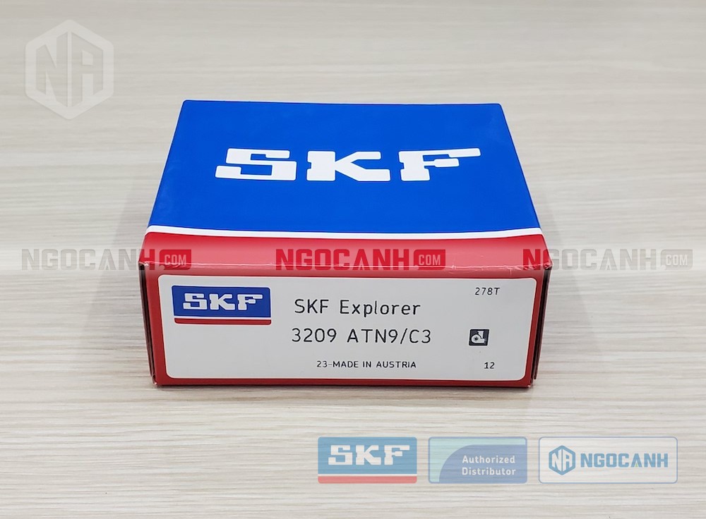 Vòng bi SKF 3209 ATN9/C3 chính hãng, Đại lý ủy quyền vòng bi SKF