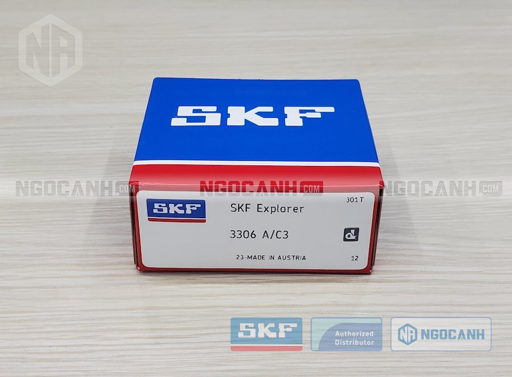 Vòng bi SKF 3306 A/C3 chính hãng, Đại lý ủy quyền vòng bi SKF