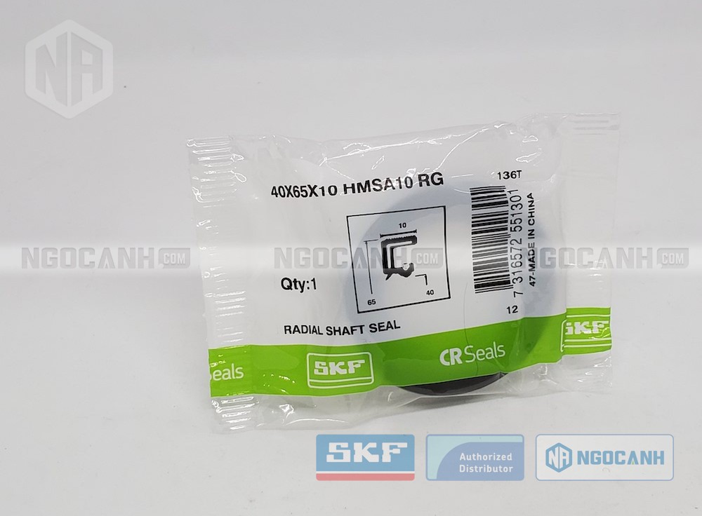 Phớt chặn dầu SKF 40x65x10 HMSA10 RG chính hãng SKF