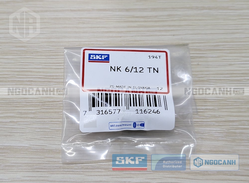 Vòng bi kim SKF NK 6/12 TN chính hãng, Đại lý ủy quyền SKF